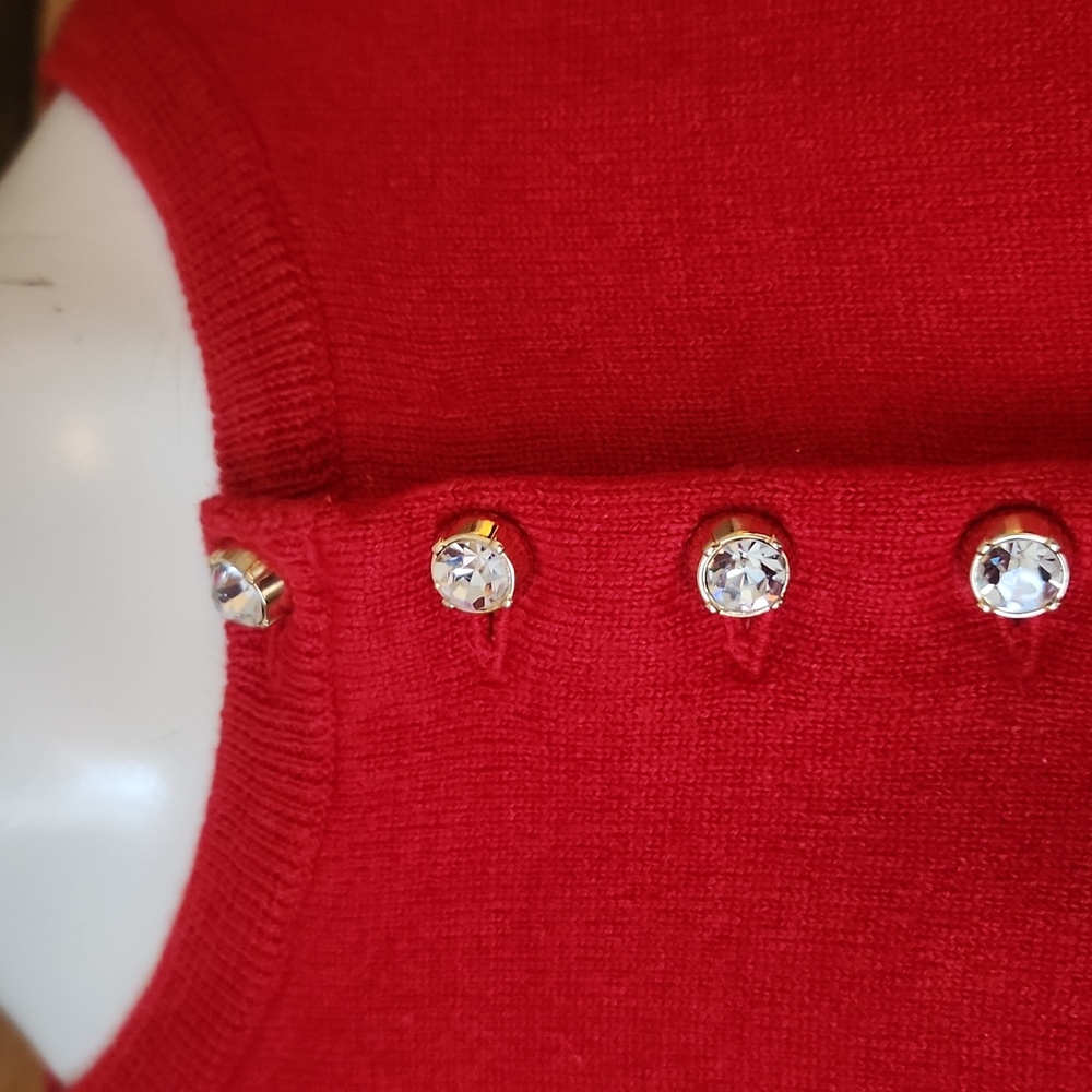 Vintage Christian Dior Gold Diamond Button Cashmere/W… - Gem